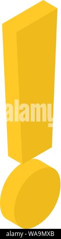 isometric triangular icon in yellow on a white background with an ...