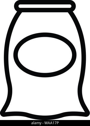 Material sack icon. Outline material sack vector icon for web design ...