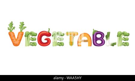 Vegetable letter F corn style cartoon vegetable design flat vector ...