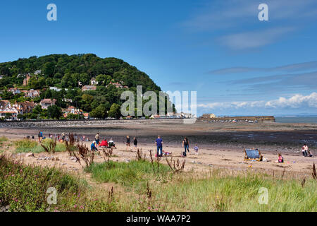 North Hill and Beach. Minehead. Somerset. UK Stock Photo - Alamy
