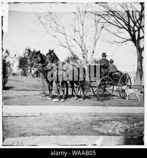 City Point, Virginia. Gen. Rufus Ingalls in buggy with colored boy ...