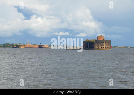 Fort Emperor Alexander I or Plague Fort in the gulf of Finland of the ...