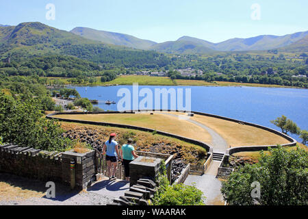 Lake Padarn Padarn Country Park, Llanberis Snowdonia, Wales Stock Photo ...