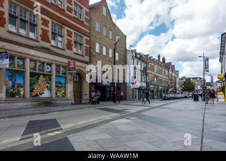 A view down Slough High Street in The UK Stock Photo - Alamy