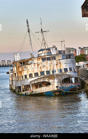 The MV Royal Iris, a twin screw diesel-electric former Mersey Ferry, built by William Denny ...