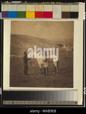 Charge of the Scots Greys at the Battle of Balaklava 1854 Stock Photo ...