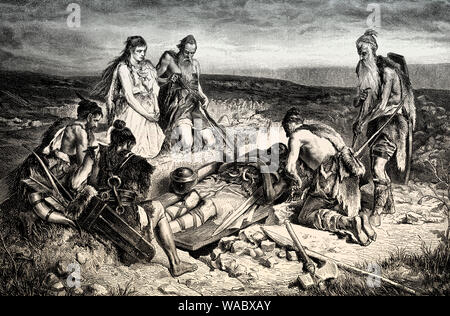 Ancient German Funeral Stock Photo: 6068422 - Alamy