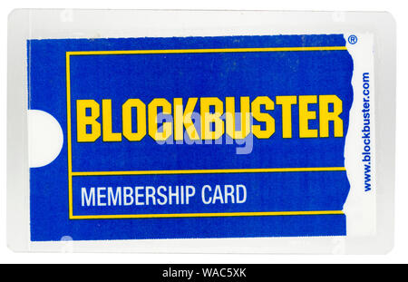 Blockbuster Membership Card Stock Photo - Alamy