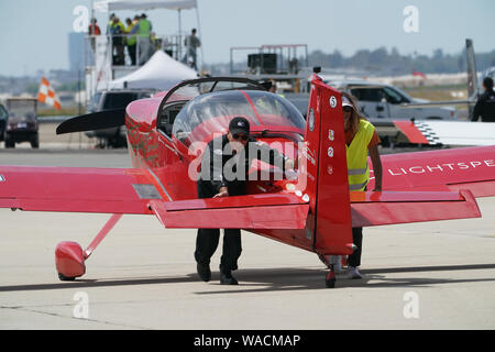 Camiarillo, CA, USA. 18th Aug, 2019. Pilot - JOHN COLLIVER and his AT6 ...