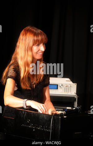 Barbara Dennerlein playing jazz on the Hammond organ, Brecon Jazz ...