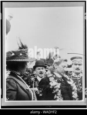 Dr. Frederick A. Cook and wife on ship, Grand Republic, head-and ...