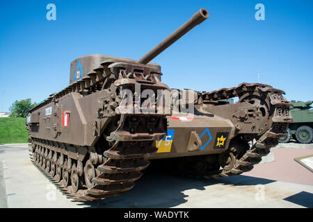 Early heavy armoured world war tank. Used in combat by the military ...