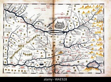 The 'Drawing Book of Siberia 12' map provides a detailed representation ...
