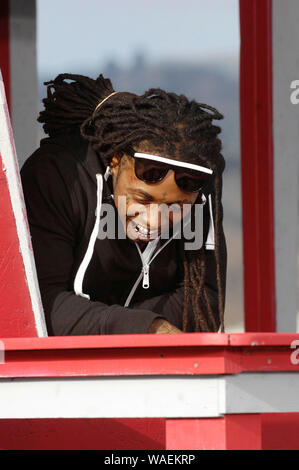 Rapper Lil Wayne on-set at the Mack 10 ft. Lil Wayne, and Rick Ross "So ...