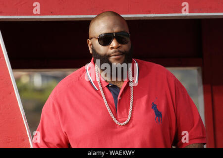 Rapper Rick Ross on-set at the Mack 10 ft. Lil Wayne, and Rick Ross "So ...