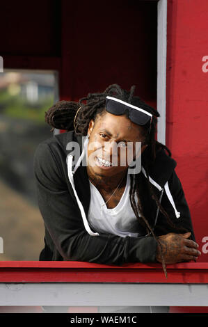 Rapper Lil Wayne on-set at the Mack 10 ft. Lil Wayne, and Rick Ross "So ...