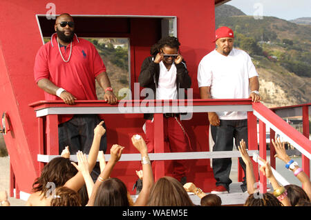 Rapper Rick Ross on-set at the Mack 10 ft. Lil Wayne, and Rick Ross "So ...
