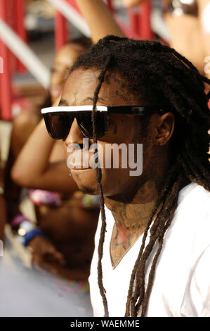 Rapper Lil Wayne on-set at the Mack 10 ft. Lil Wayne, and Rick Ross "So ...