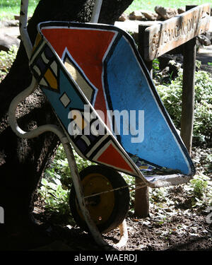 Traditional Ndebele geometric design, South Africa Stock Photo ...