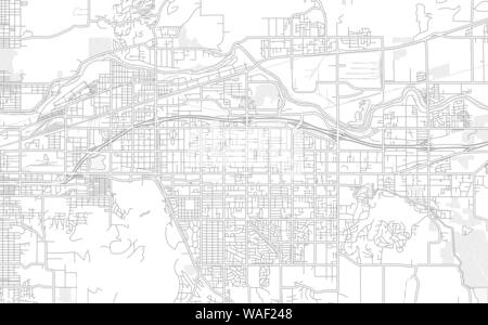 Modern City Map - Spokane Washington city of the USA with neighborhoods ...