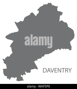 Daventry district map - England UK Stock Vector Image & Art - Alamy
