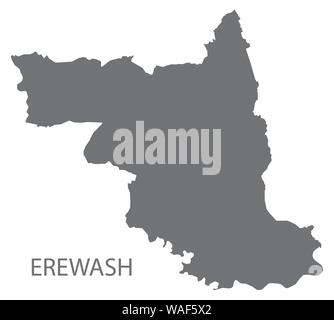 Erewash district map - England UK Stock Vector Image & Art - Alamy