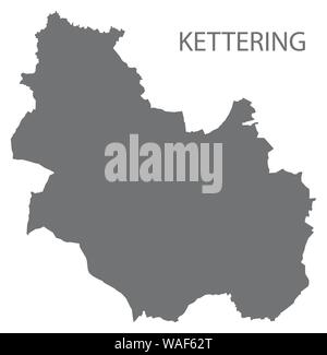 Kettering district map - England UK Stock Vector Image & Art - Alamy