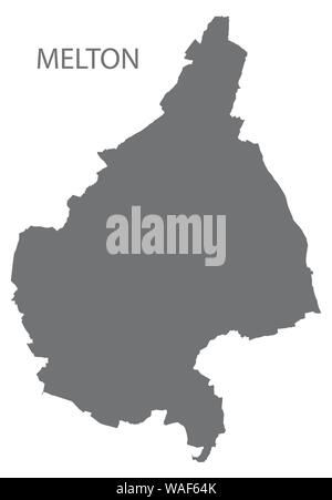 Melton district map - England UK Stock Vector Image & Art - Alamy