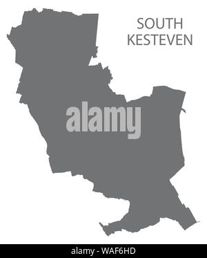 South Kesteven district map - England UK Stock Vector Image & Art - Alamy