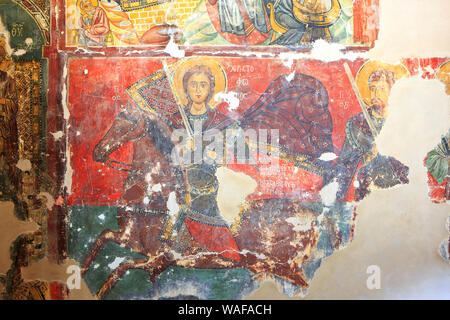 Medieval Wall Paintings depicting saints or apostles, All Saints Church ...