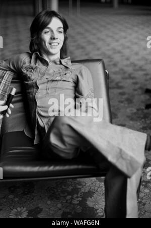 Jimmy McCullough during an interview, 1973, possible Montreux Jazz ...