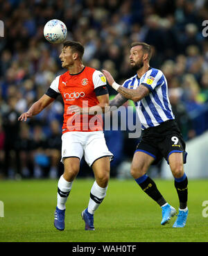 Sheffield Wednesday's Steven Fletcher (right) and Hull City's Reece ...