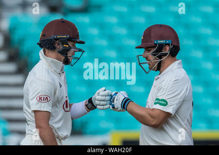 Ollie Pope of England is hit on the body by the ball during the NRMA ...