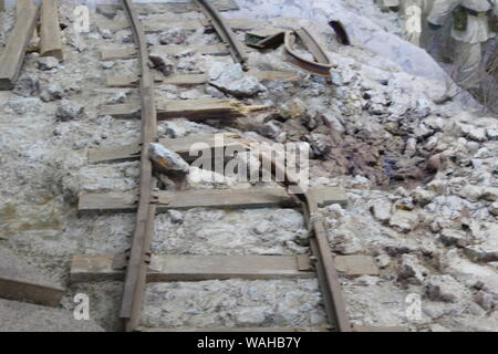 The firing point in the form of a trench with shelter from enemy fire ...