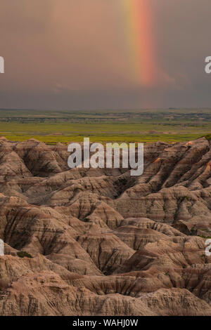 The Rainbow Overlook at Badlands National Park offers stunning ...