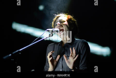 Mina Spiler, singer from Laibach Stock Photo - Alamy