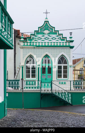 Portugal, Azores, Terceira Island, Altares, Altares Imperio chapel ...