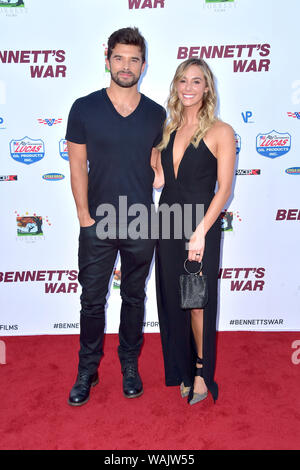 Josh Swickard and Lauren Swickard at the premiere of 'Bennett's War ...