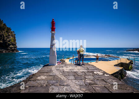 Swimming pool, Caloura, Sao Miguel, Azores, Portugal Stock Photo - Alamy