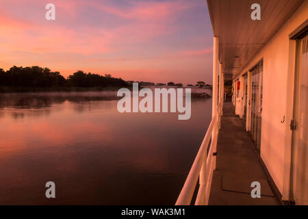 Floating Hotel, or Flotel, on the Cuiaba River. (Editorial Use Only ...