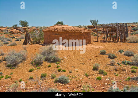 Adobe hut, Rock Art Ranch, Winslow, Arizona, USA Stock Photo - Alamy