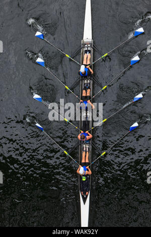 Opening Day of boating celebration, Seattle, Washington State. Overhead ...