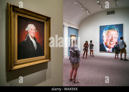 Bill Clinton portrait by Chuck Close 2006 Stock Photo - Alamy