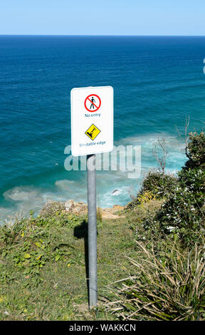 Danger Signs no entry unstable structure and hidden hazards Stock Photo ...