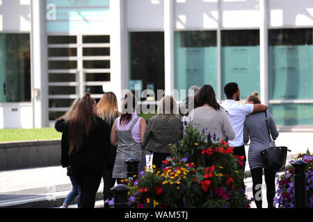 Friends and family of Jed Foster leave Reading Crown Court, after he ...