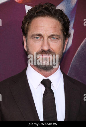 Gerard Butler arrives at the LA premiere of "Olympus Has Fallen" at the ...