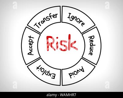 risk management strategies - ignore, accept, avoid, reduce, transfer ...