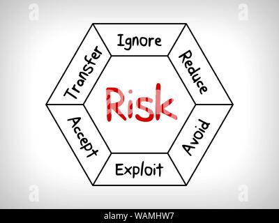 risk management strategies - ignore, accept, avoid, reduce, transfer ...