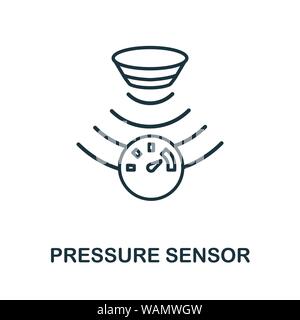Pressure Sensor icon from sensors icons collection. Creative two colors ...