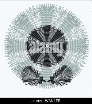 the stylized watermark black and white on a green background Stock ...